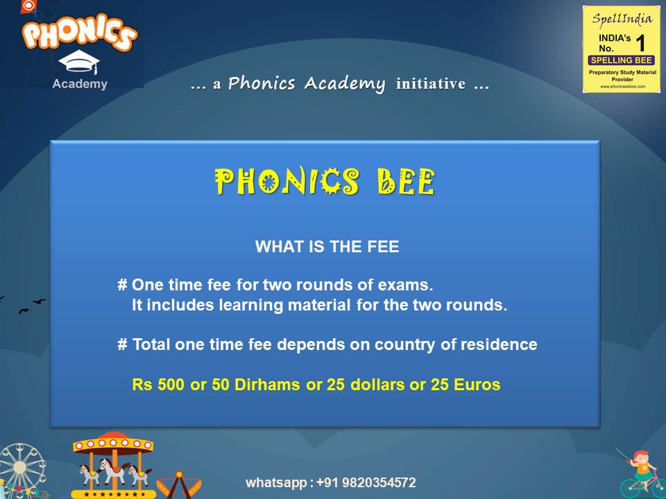 PHONICS BEE | Registration | Books