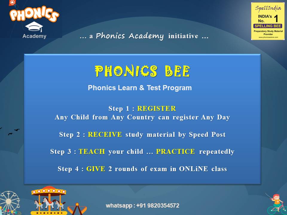 PHONICS BEE | Registration | Books