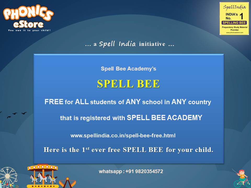 SPELL BEE - FREE | WORDS | CLASS 4