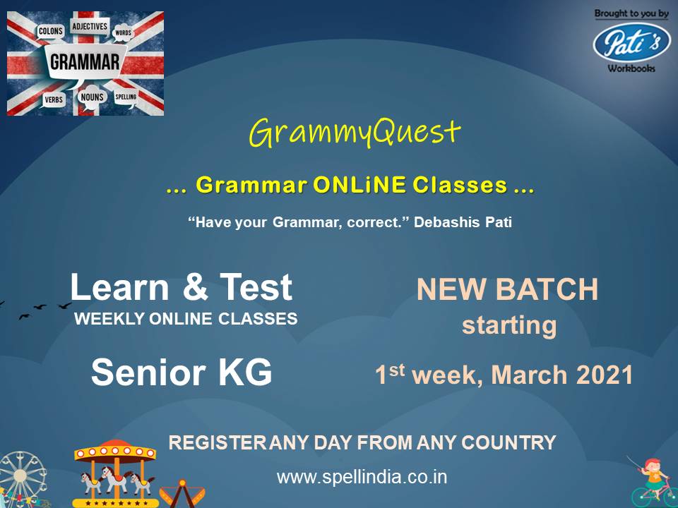 GrammyQuest | Worldwide Online Grammar Classes for Senior KG children