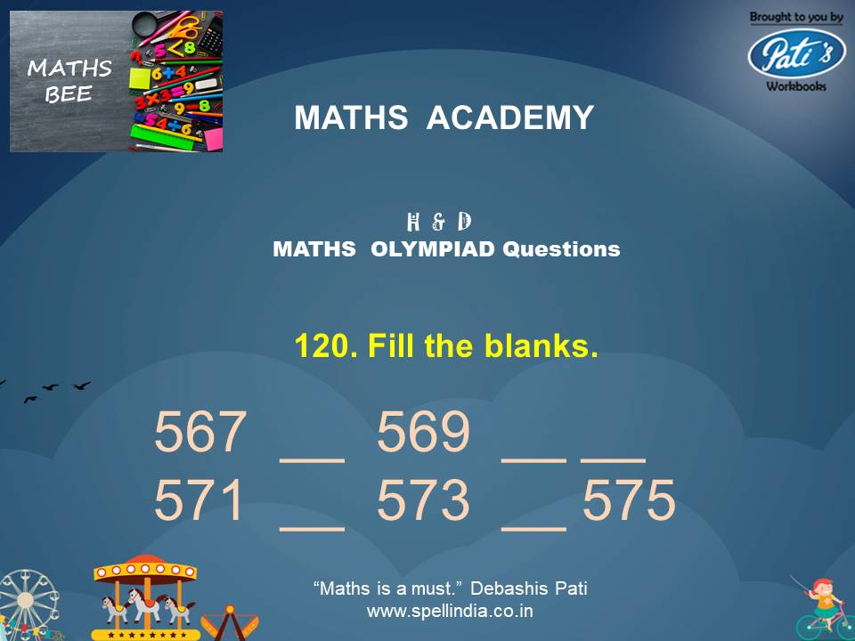 Maths Olympiad exams ... Practice Sample Questions