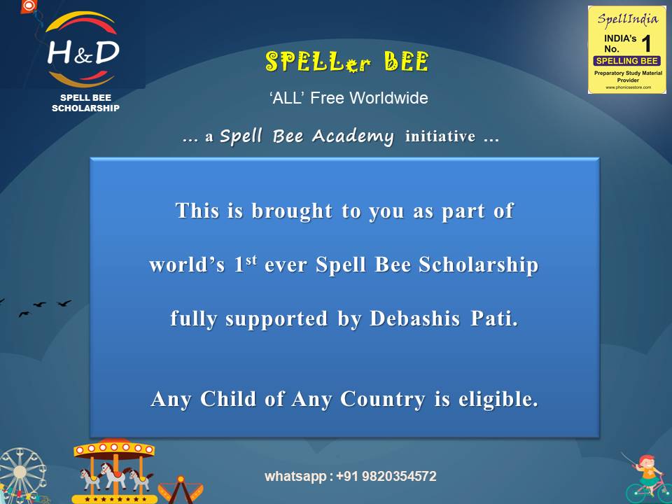 Spell Bee Exam - FREE for ALL Schools Worldwide | Registration ANY DAY ...