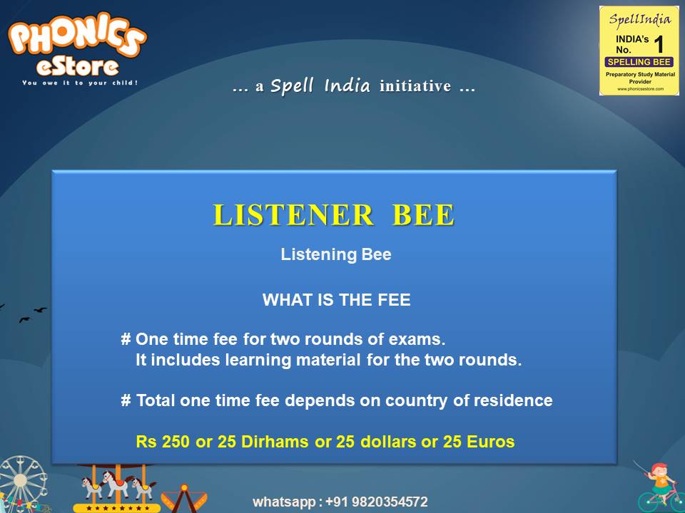 LISTENER BEE | Listening Comprehension | Registration | Books